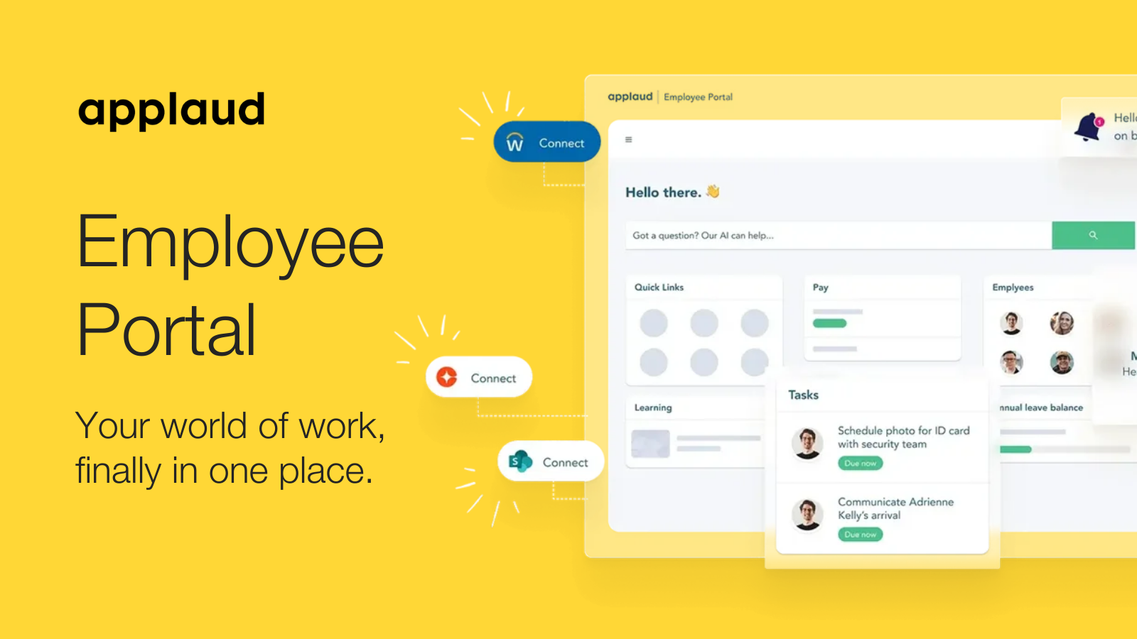 Applaud Employee Portal | Your world of work, finally in one place