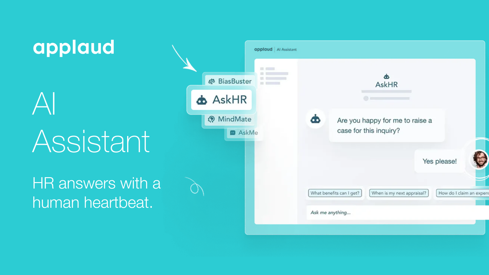 Applaud AI Assistant | HR answers with a human heartbeat