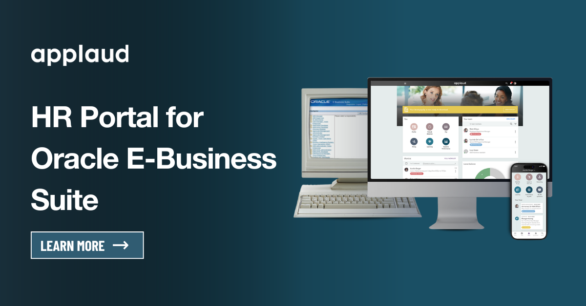 Applaud HR Portal for Oracle E-Business Suite